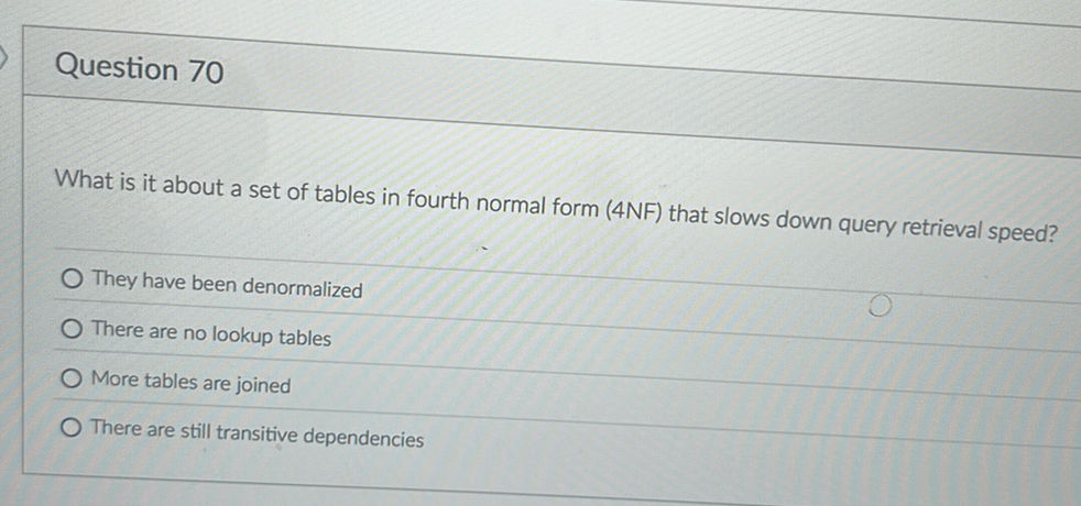 What is it about a set of tables in fourth | StudyX