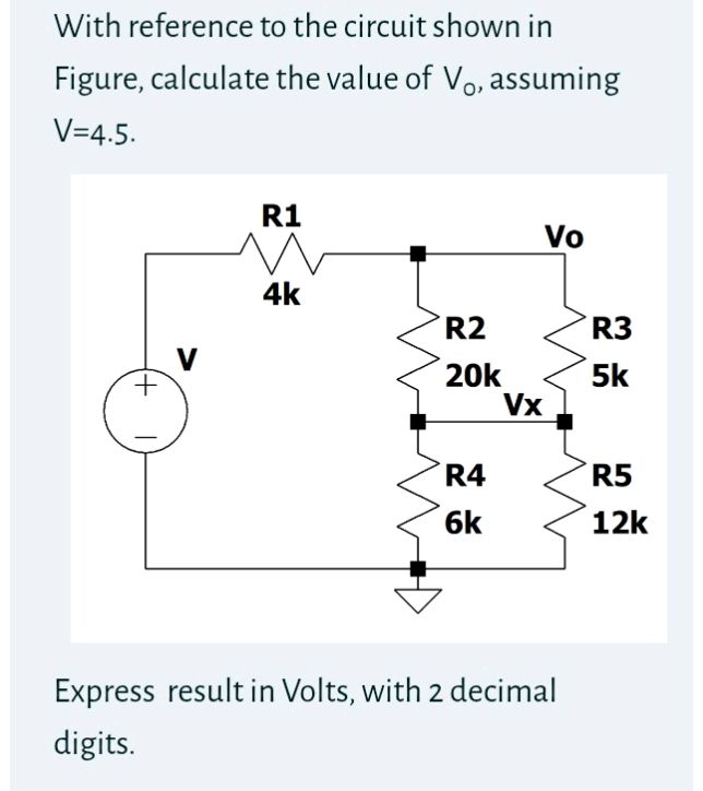 With reference to the circuit shown in | StudyX