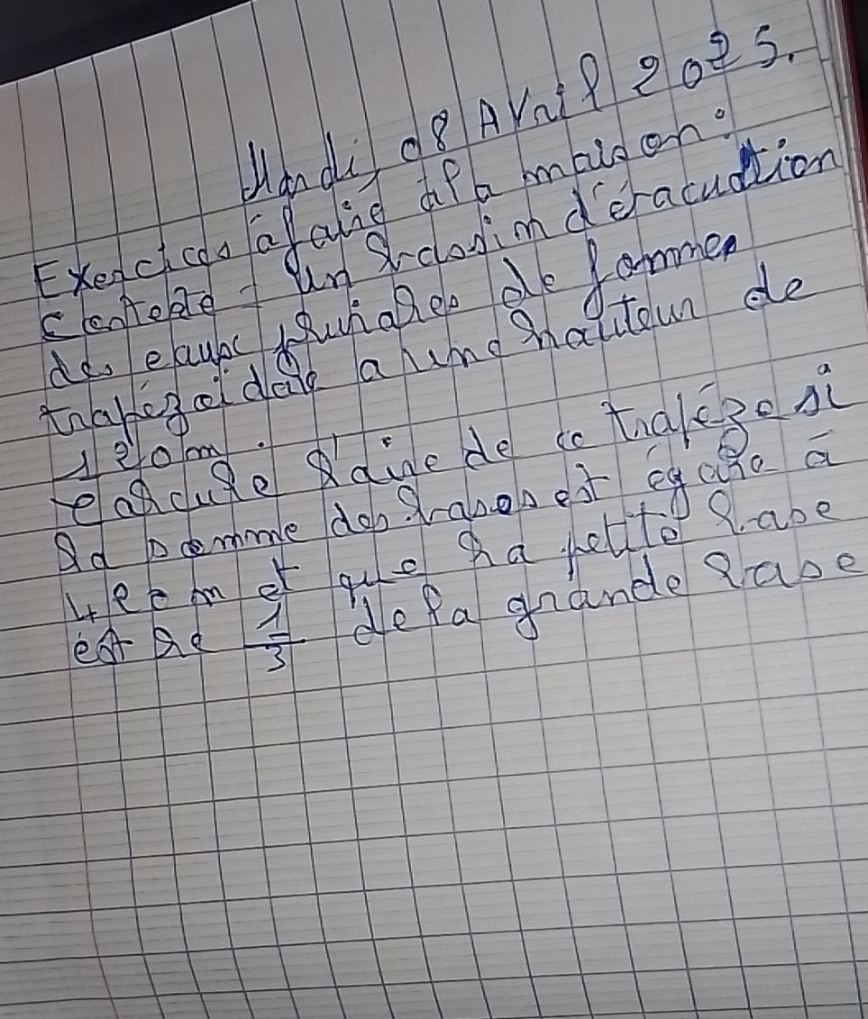 Exercices à faire à la maison: Contente - Un | StudyX