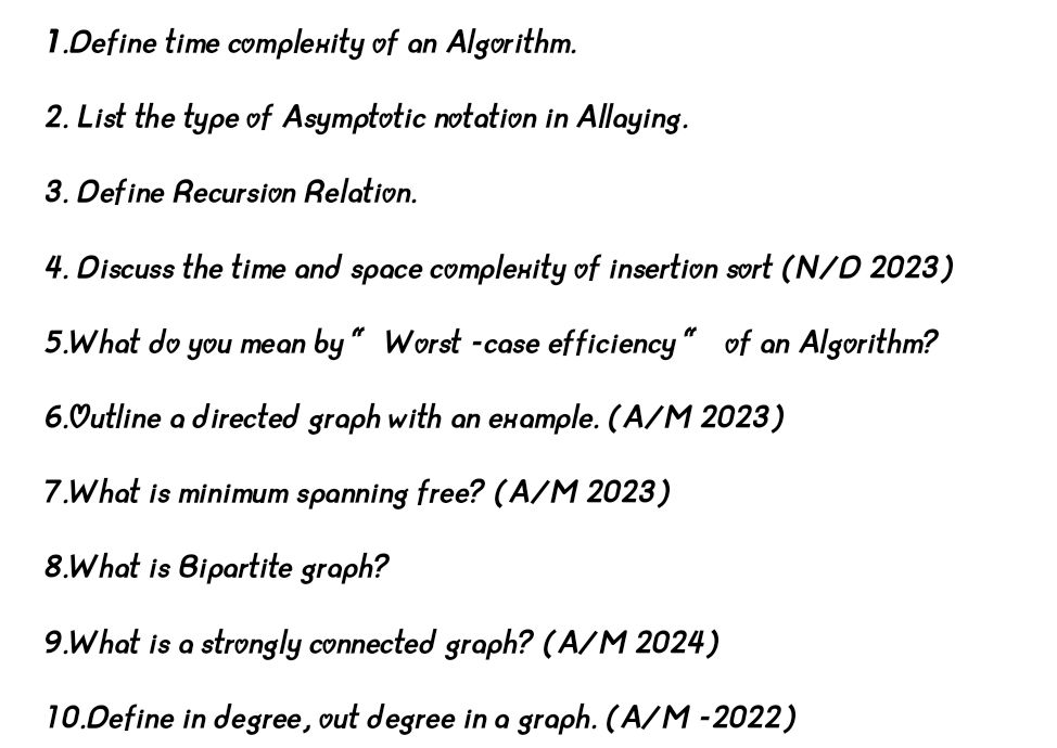 1. Define time complexity of an Algorithm. | StudyX