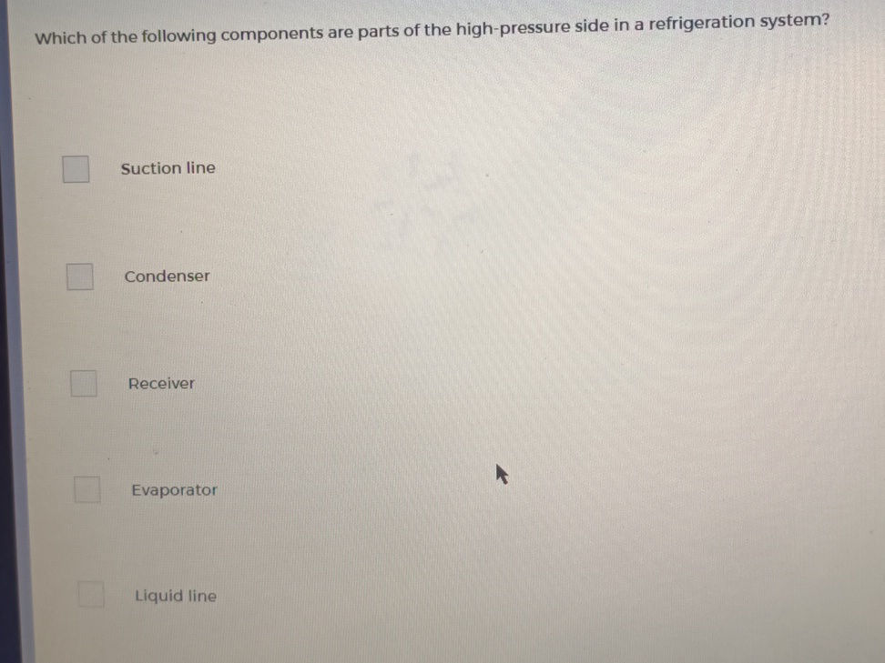 Which of the following components are parts | StudyX