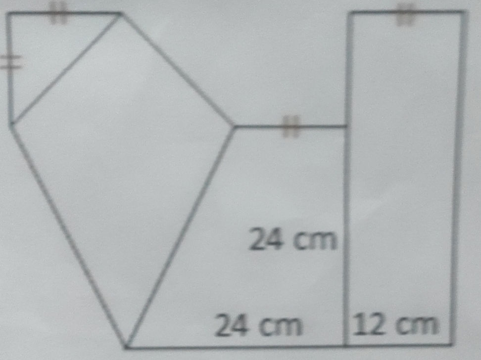The image shows a composite shape made up of | StudyX