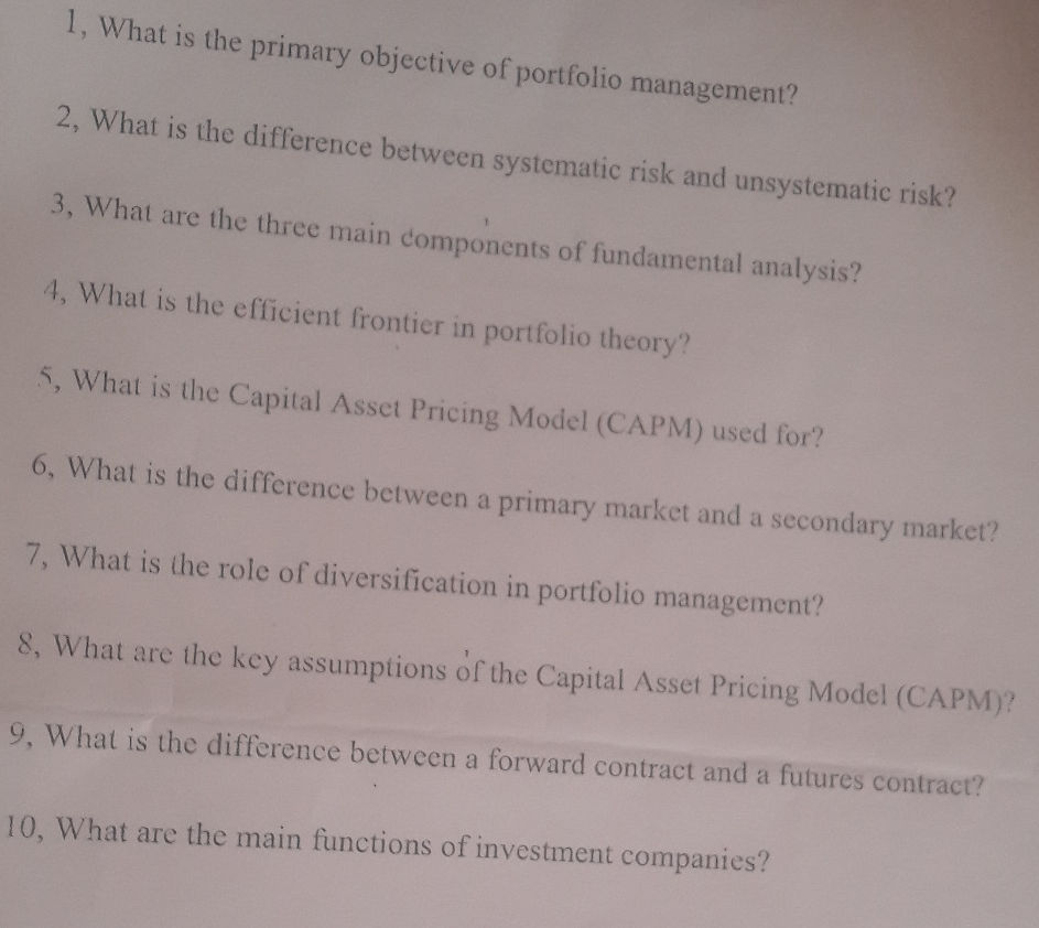1, What is the primary objective of | StudyX