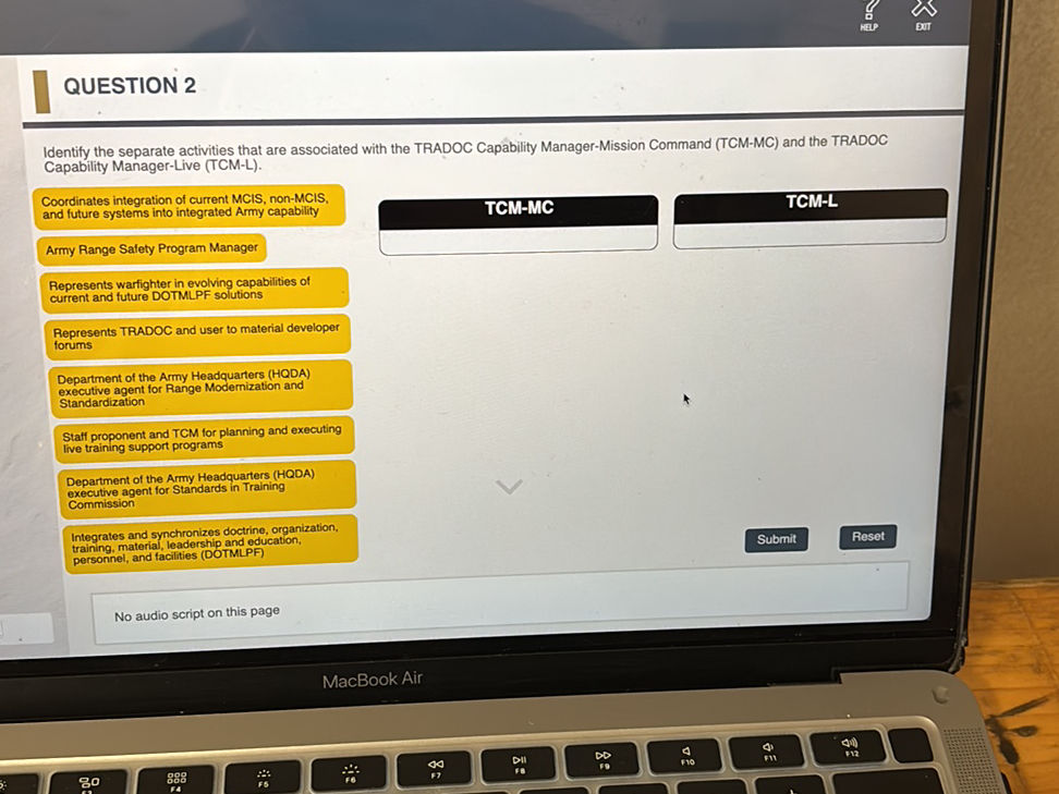 Identify the separate activities that are | StudyX