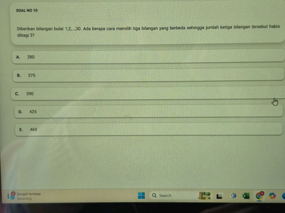SOAL NO 10 Diberikan bilangan bulat | StudyX