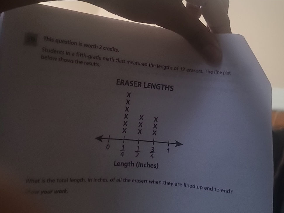 What is the total length, in inches, of all | StudyX