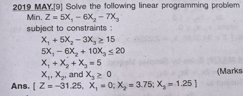 Solve the following linear programming | StudyX