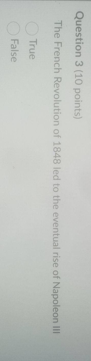 Question 3 (10 points) The French | StudyX