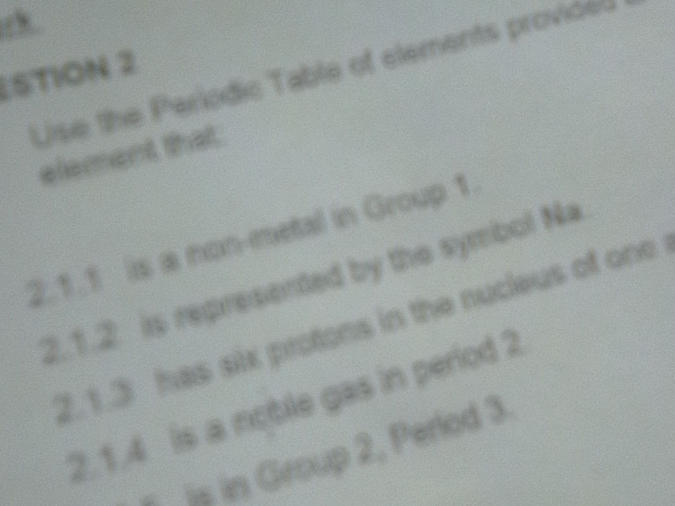 QUESTION 2 Use the Periodic Table of | StudyX