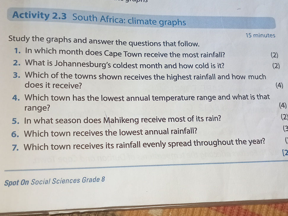 Study the graphs and answer the questions | StudyX