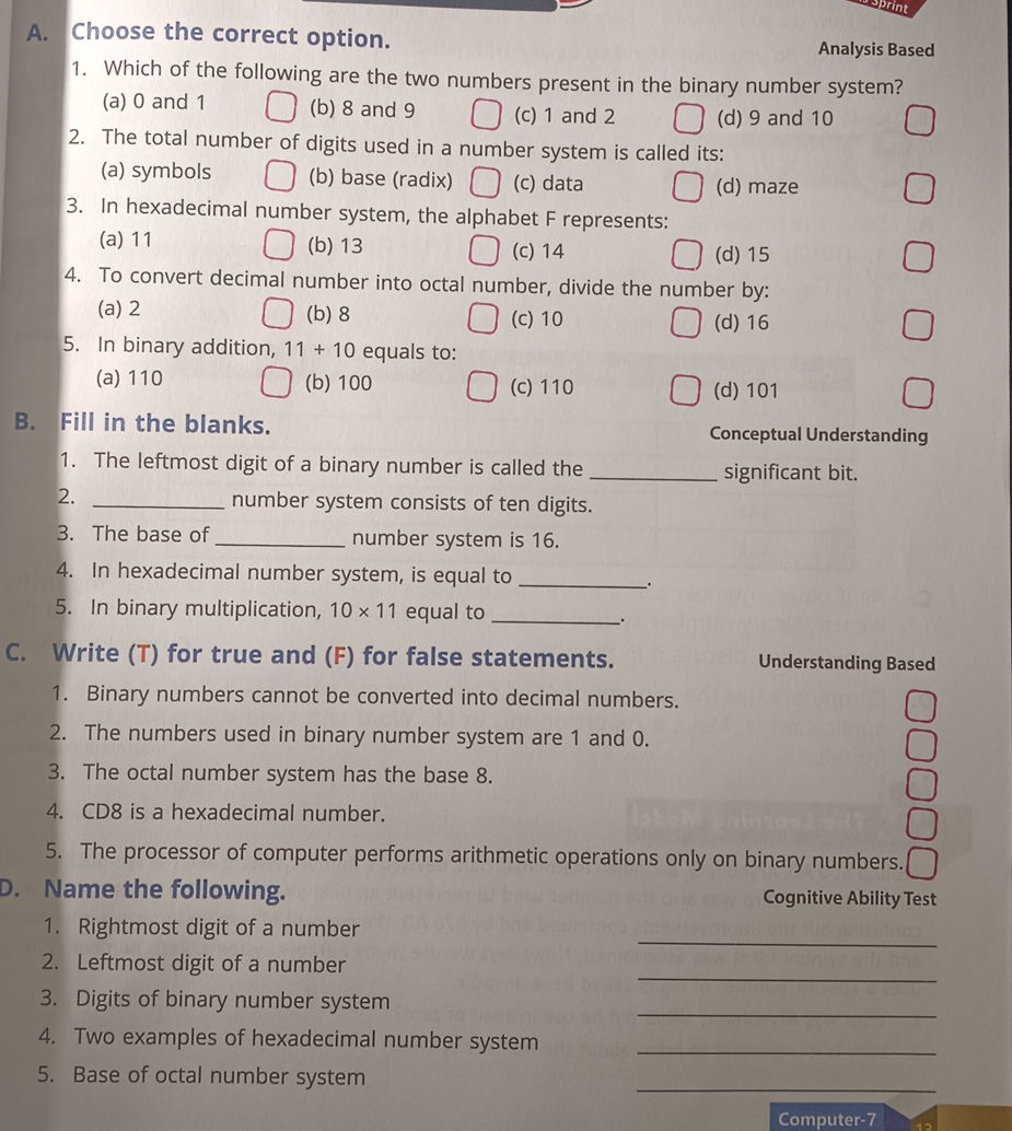 A. Choose the correct option. 1. Which of | StudyX