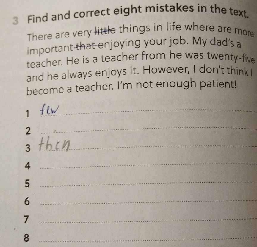 Find and correct eight mistakes in the text. | StudyX