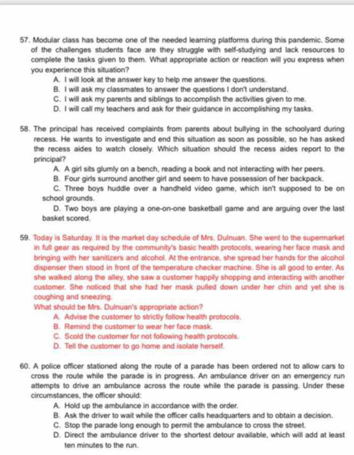 57. Modular class has become one of the | StudyX