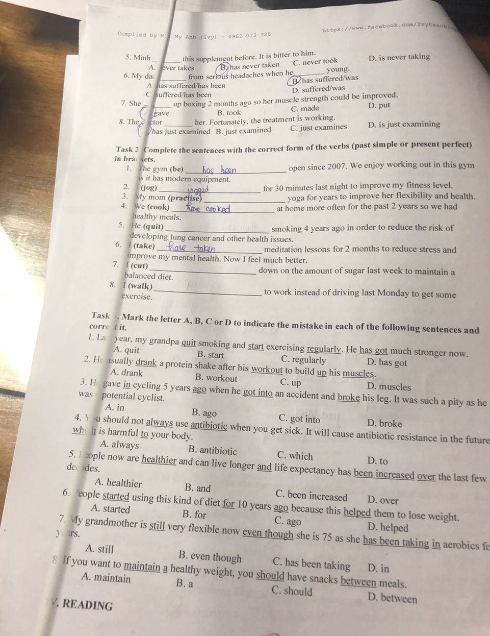 Task 2 Complete the sentences with the | StudyX