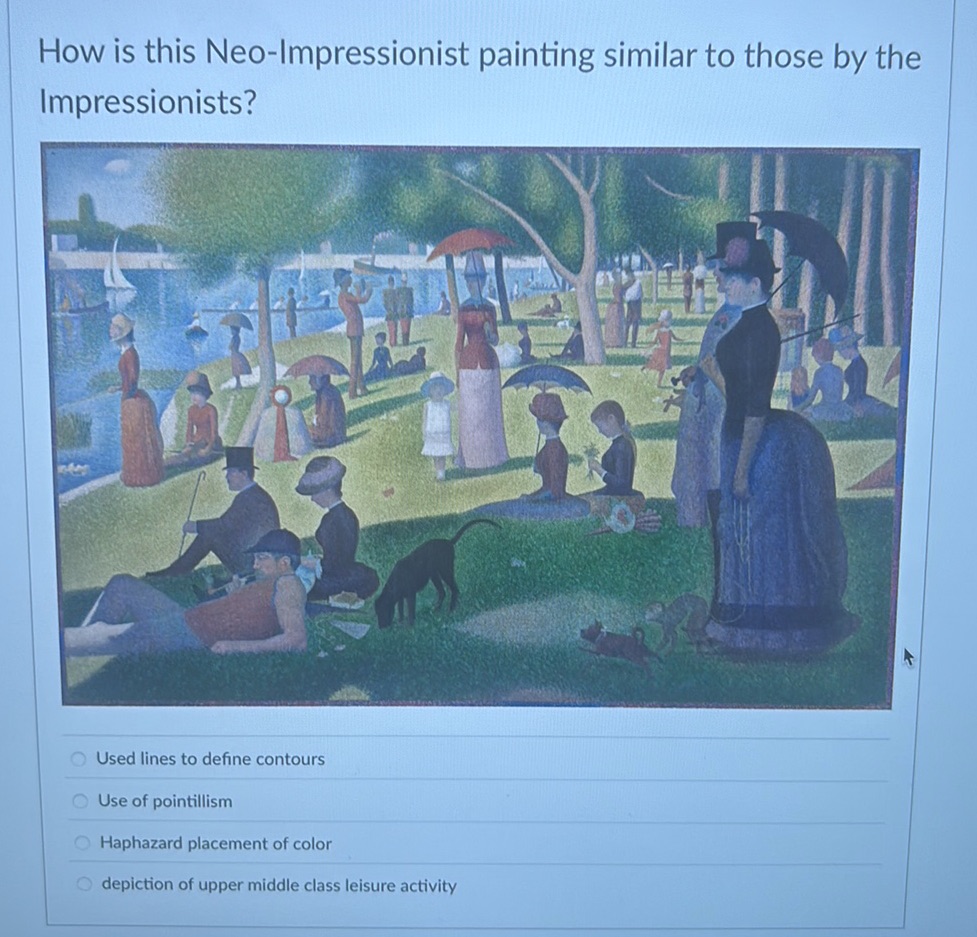 How is this Neo-Impressionist painting | StudyX