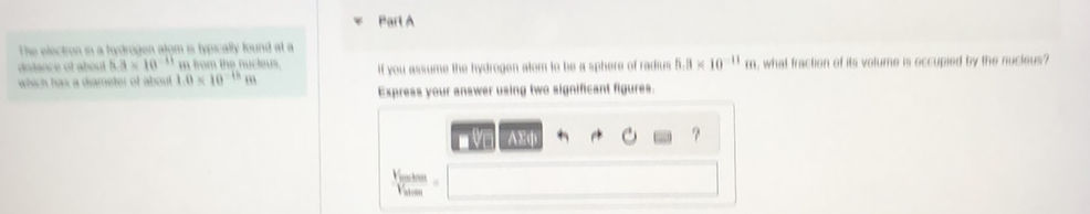 If you assume the hydrogen atom to be a | StudyX