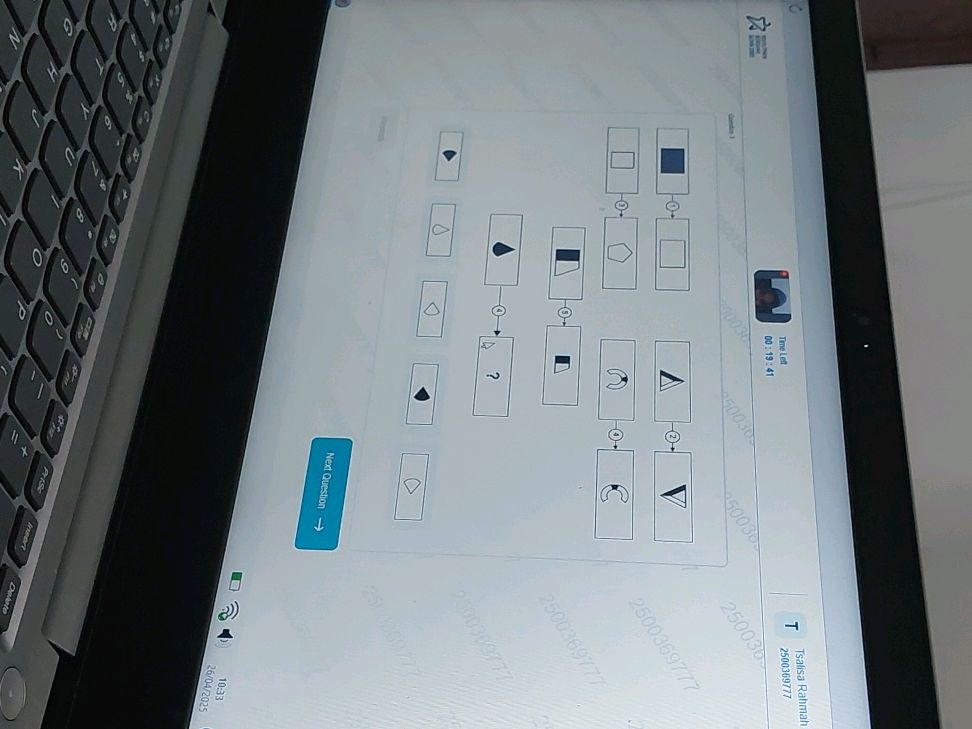 The image presents a pattern recognition | StudyX
