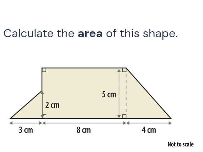 Calculate the area of this shape. The shape | StudyX