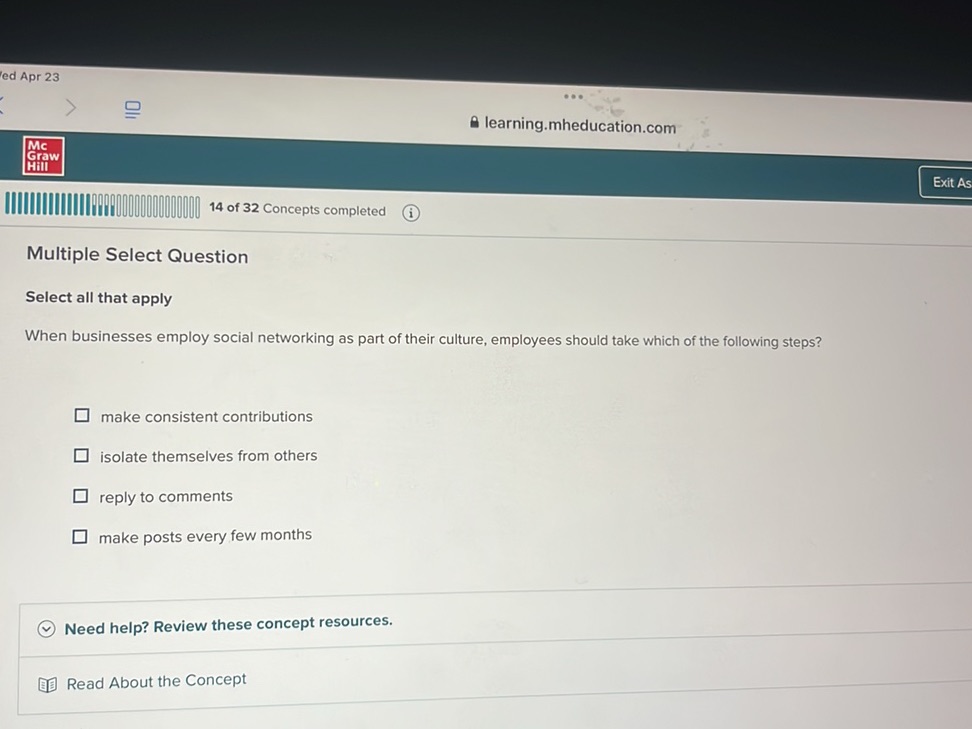 Multiple Select Question Select all that | StudyX