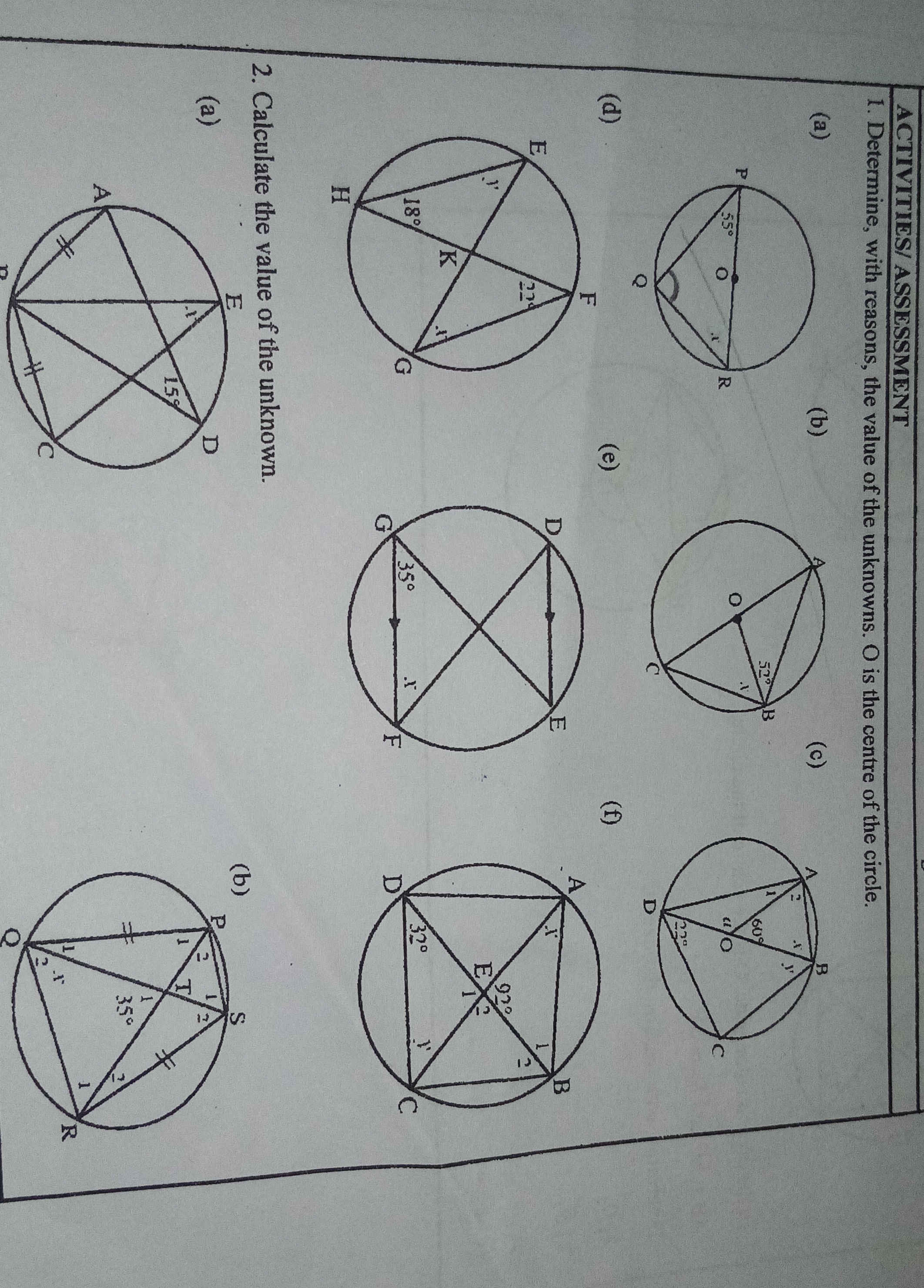 1. Determine, with reasons, the value of the | StudyX