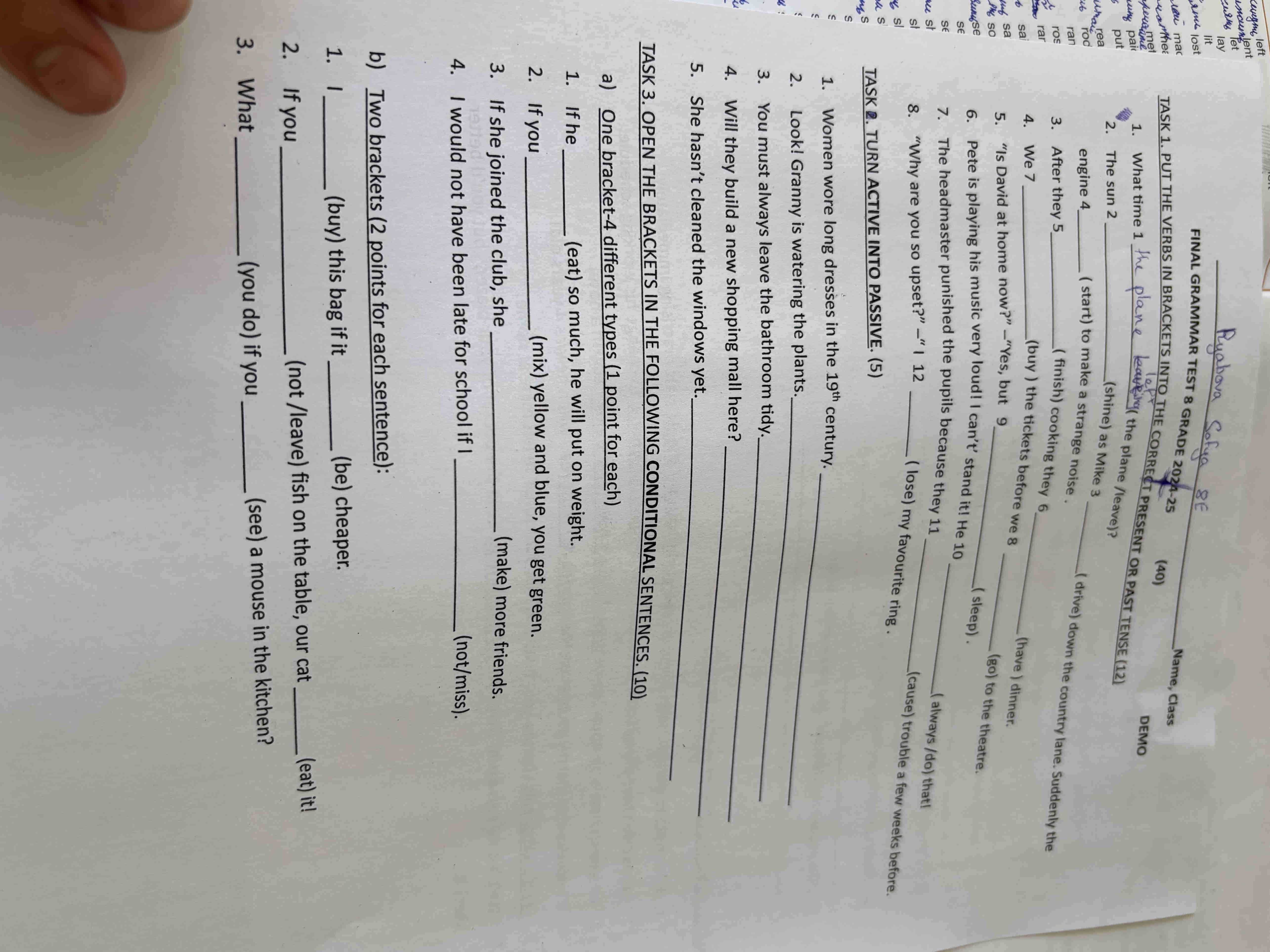 TASK 3. OPEN THE BRACKETS IN THE FOLLOWING | StudyX