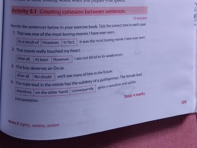 Rewrite the sentences below in your exercise | StudyX