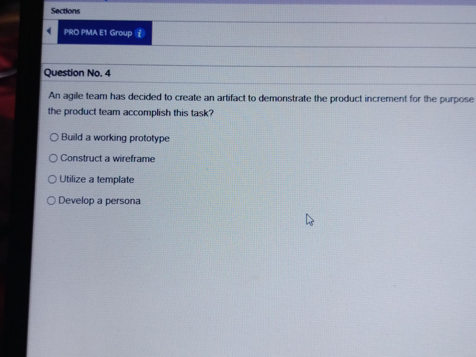 Question No. 4 An agile team has decided to | StudyX