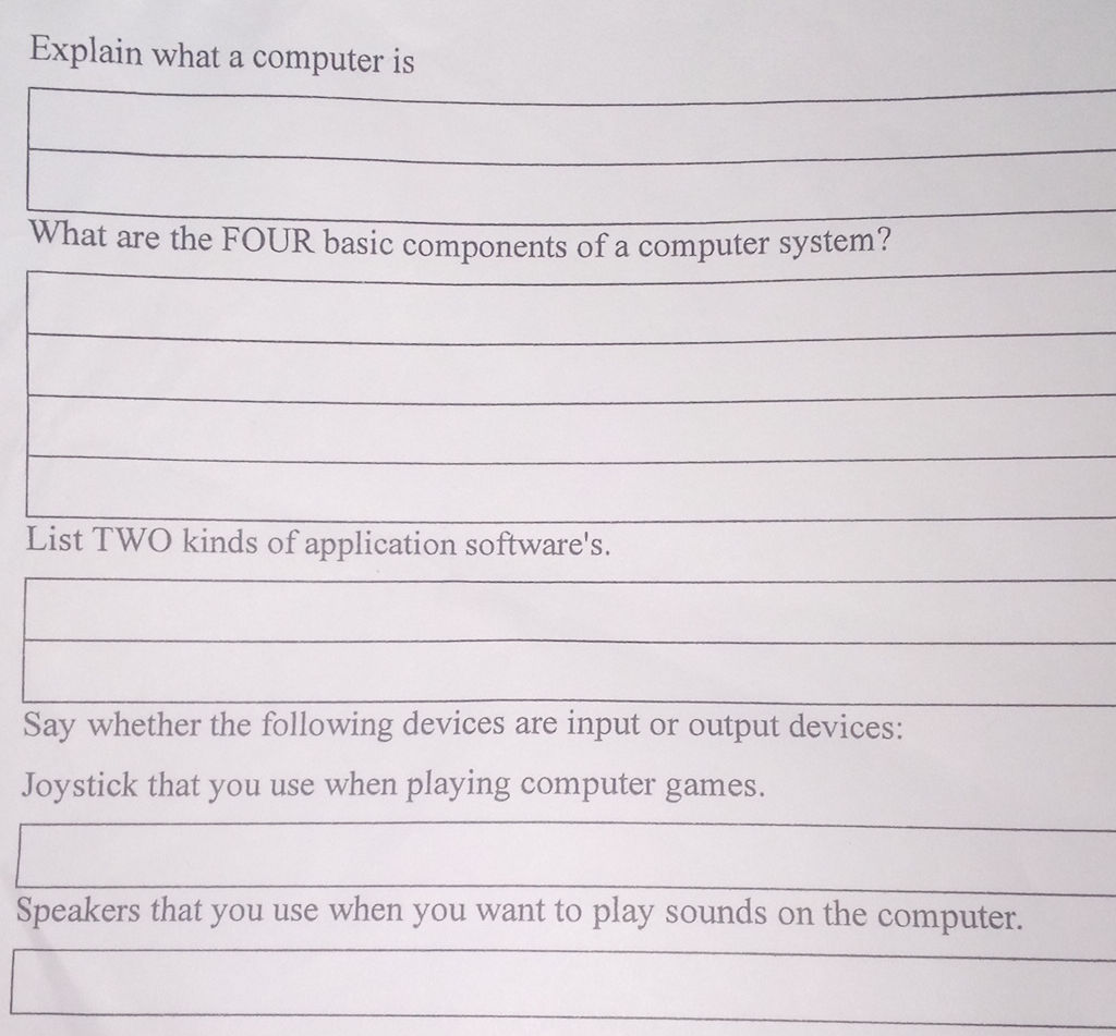 Explain what a computer is What are the | StudyX
