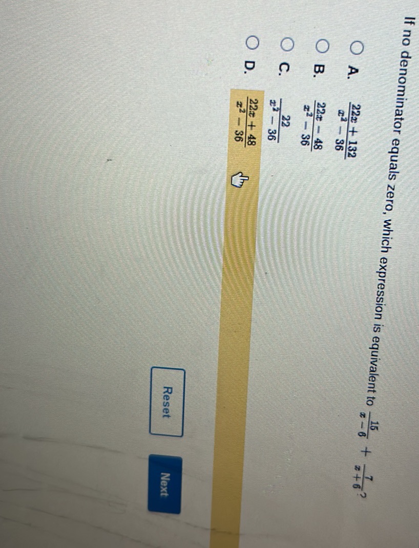 If no denominator equals zero, which | StudyX