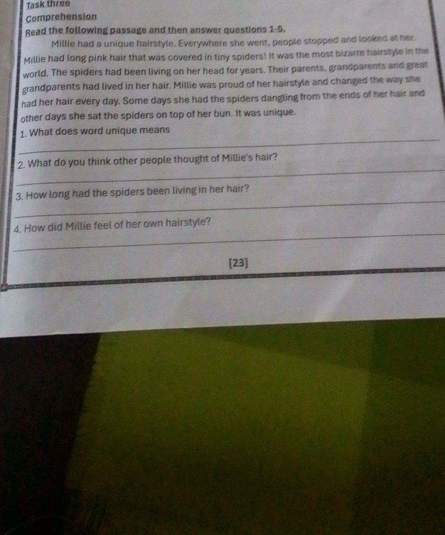 Read the following passage and then answer | StudyX