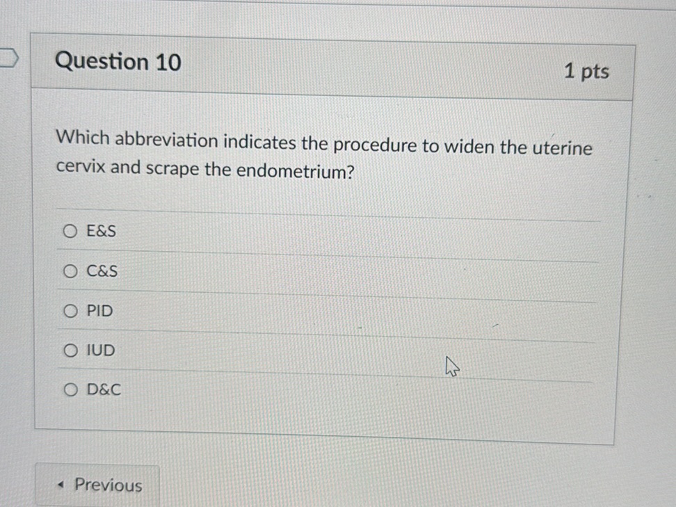 Which abbreviation indicates the procedure | StudyX