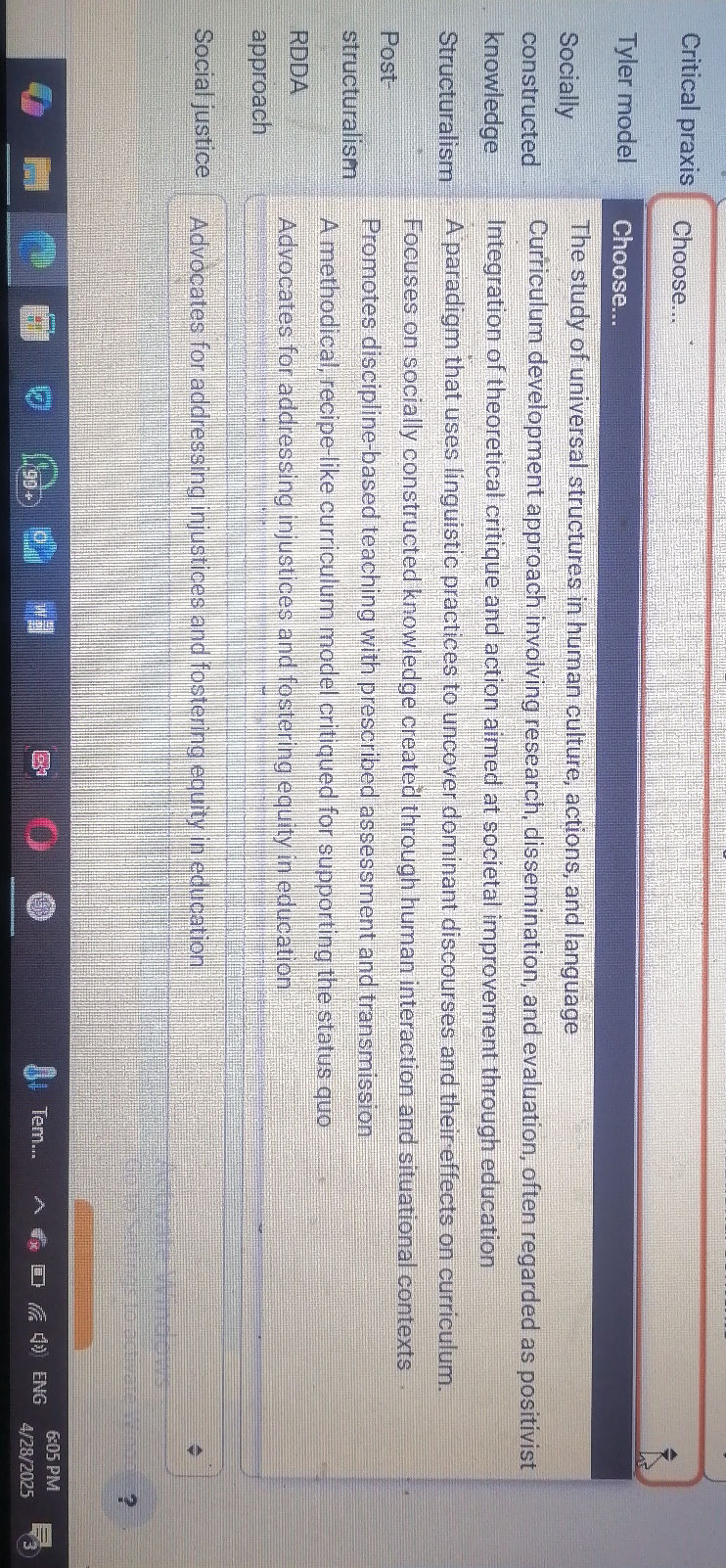 Critical praxis Choose... The study of | StudyX