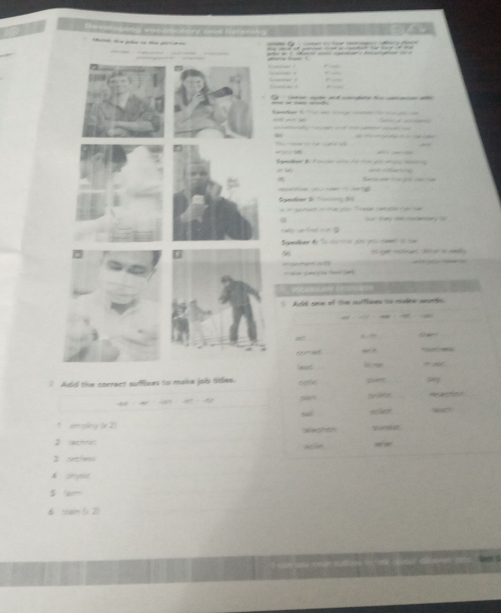 2 Add the correct suffixes to make job | StudyX