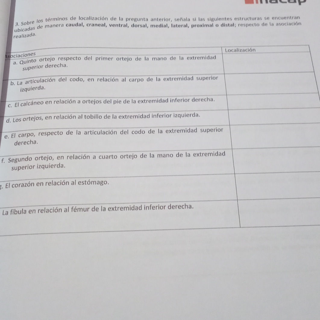 3. Sobre los términos de localización de la | StudyX