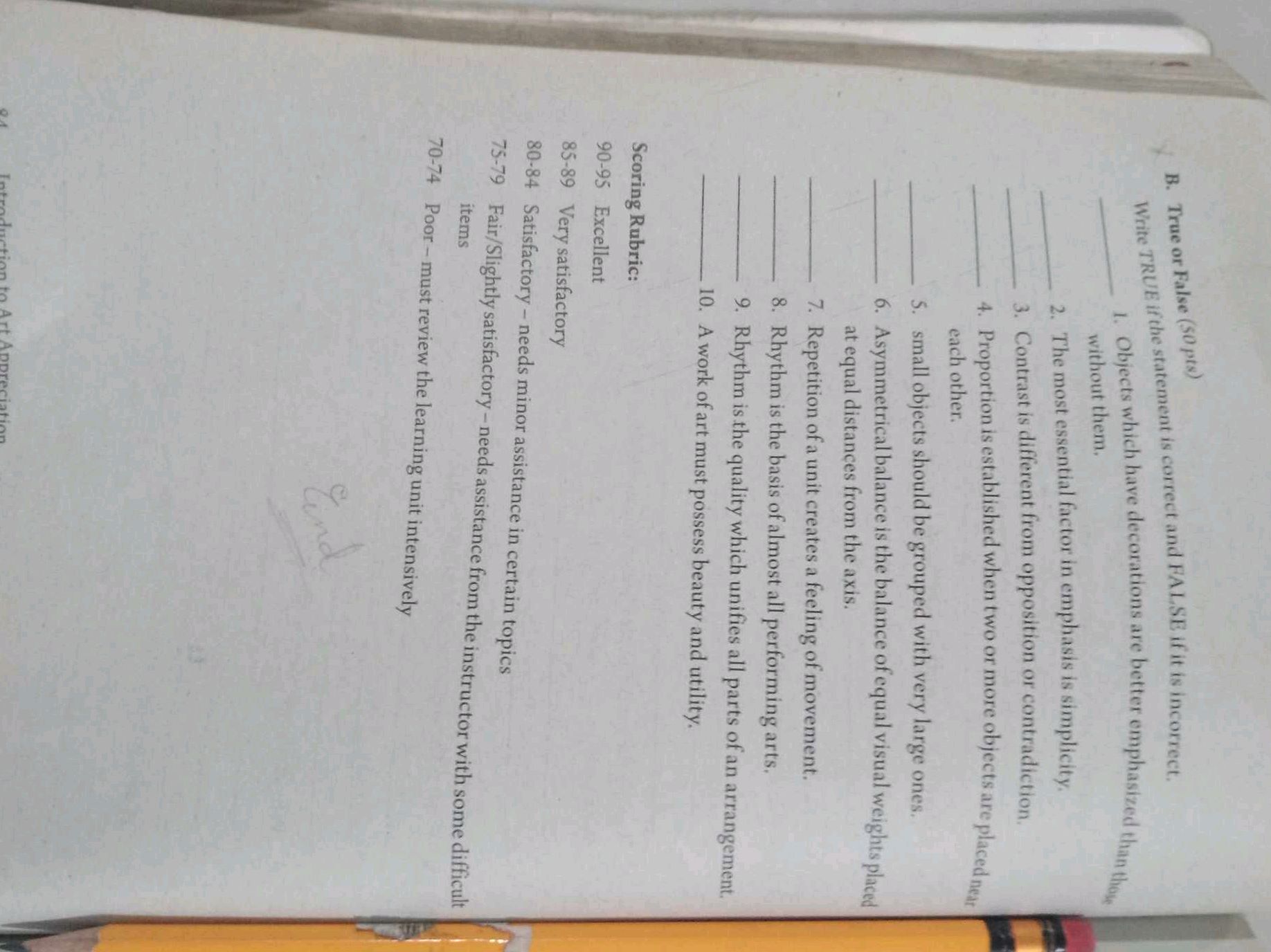 B. True or False (50 pts) Write TRUE if the | StudyX