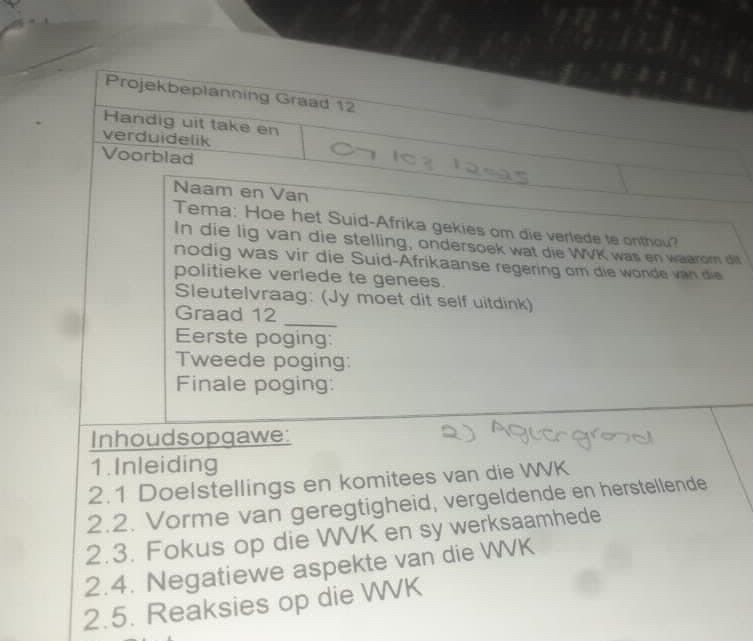 Tema: Hoe het Suid-Afrika gekies om die