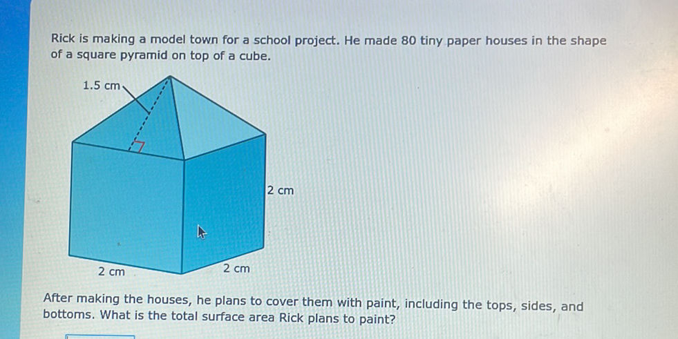 Rick is making a model town for a school | StudyX