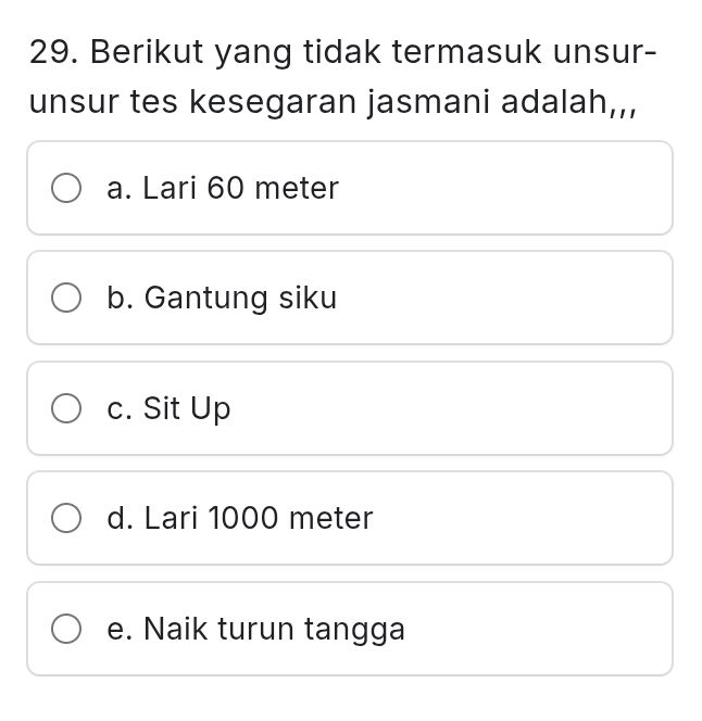 29. Berikut yang tidak termasuk unsur-unsur | StudyX