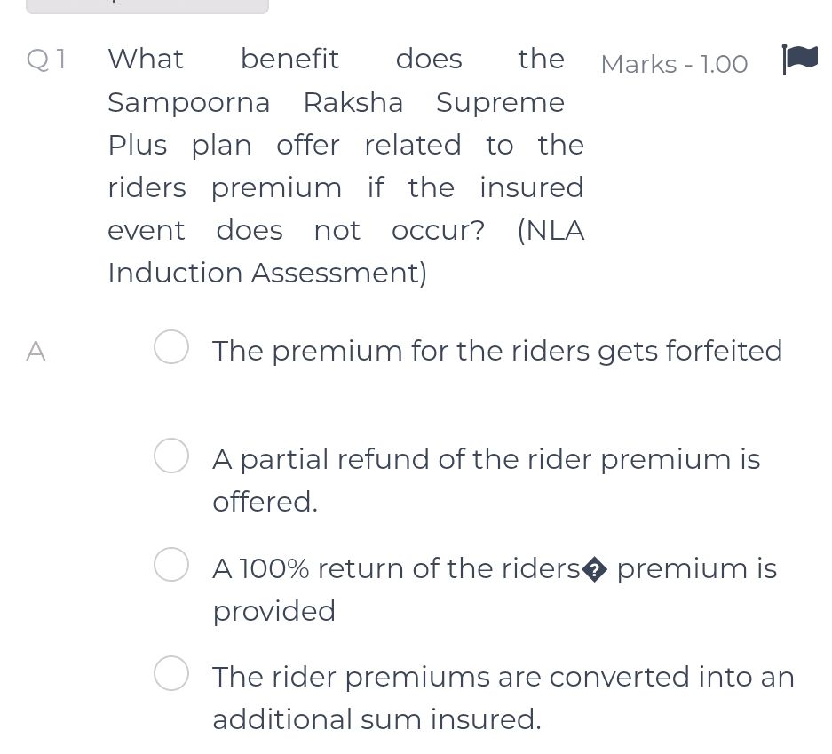 Q1 What benefit does the Sampoorna Raksha | StudyX