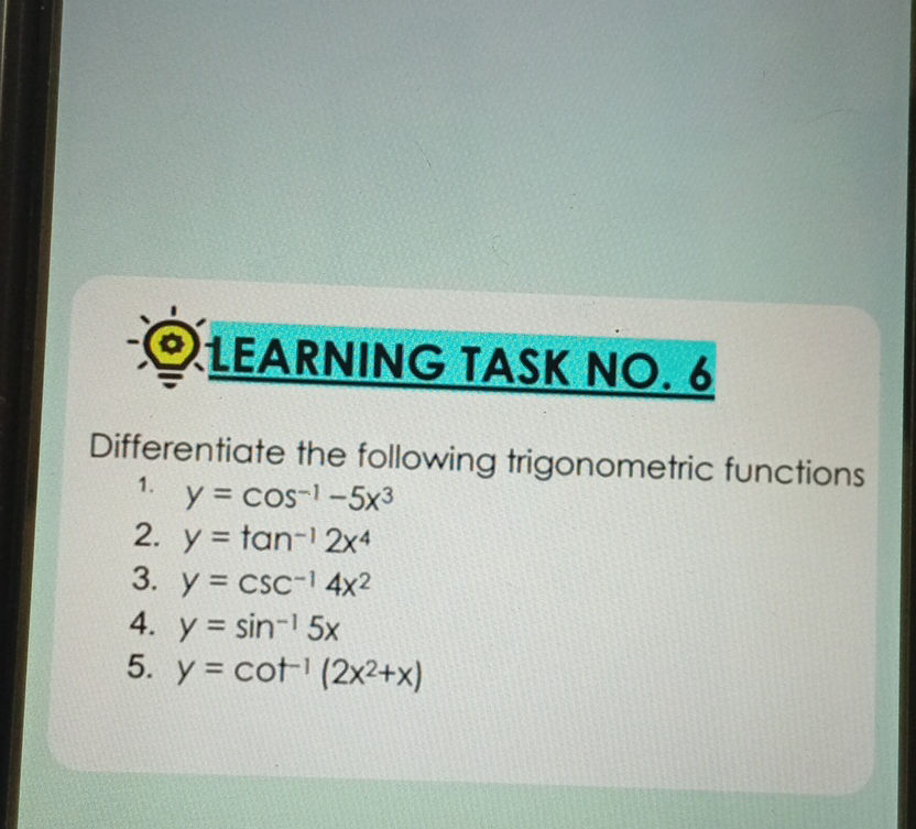 Differentiate the following trigonometric | StudyX Differentiate the following trigonometric | StudyX