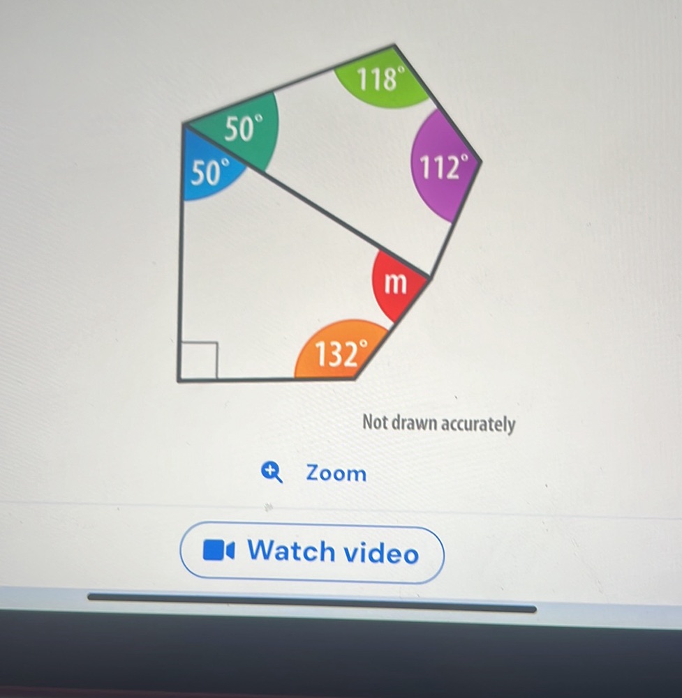 The image shows a polygon with several | StudyX