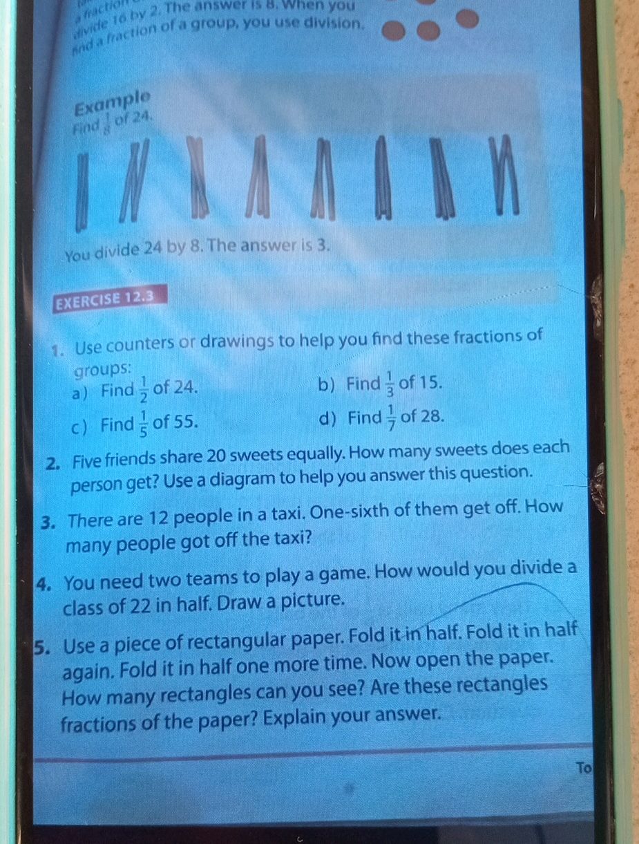 1. Use counters or drawings to help you find | StudyX