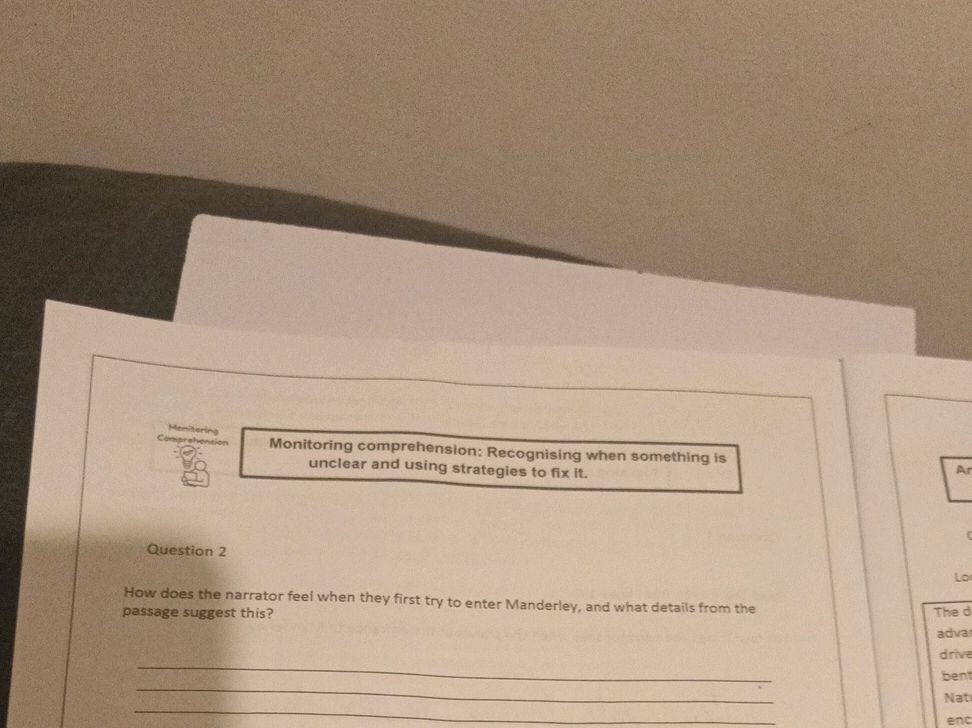 Question 2 How does the narrator feel when | StudyX