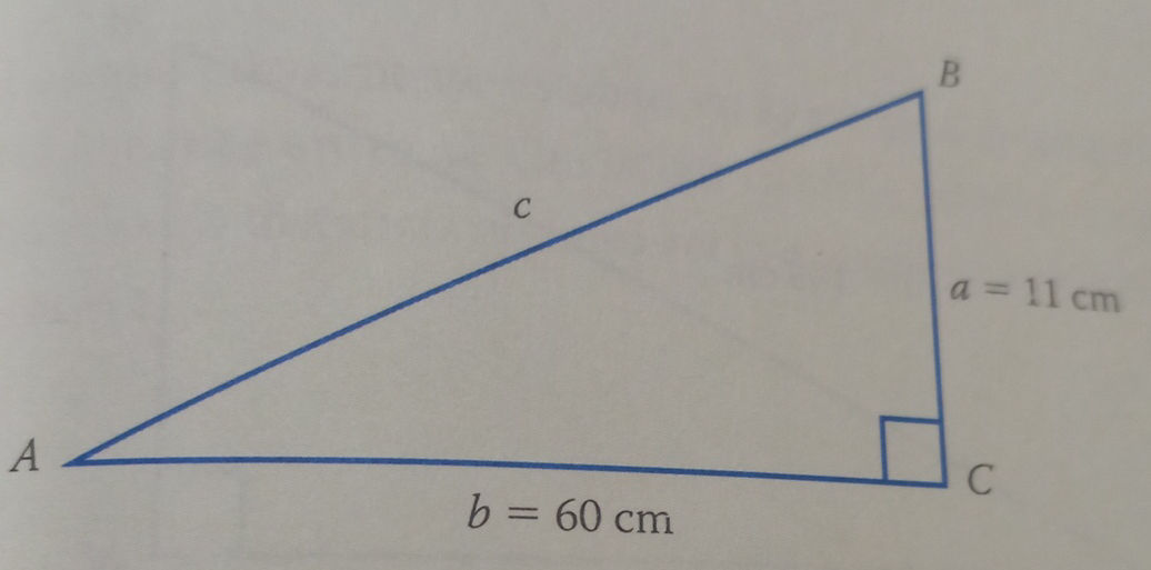 Given a right triangle with sides labeled as | StudyX