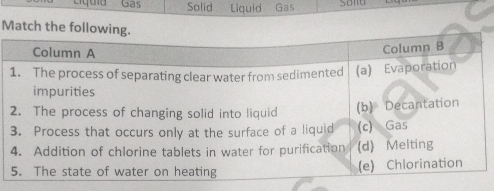 Match the following. | Column A | Column B | StudyX