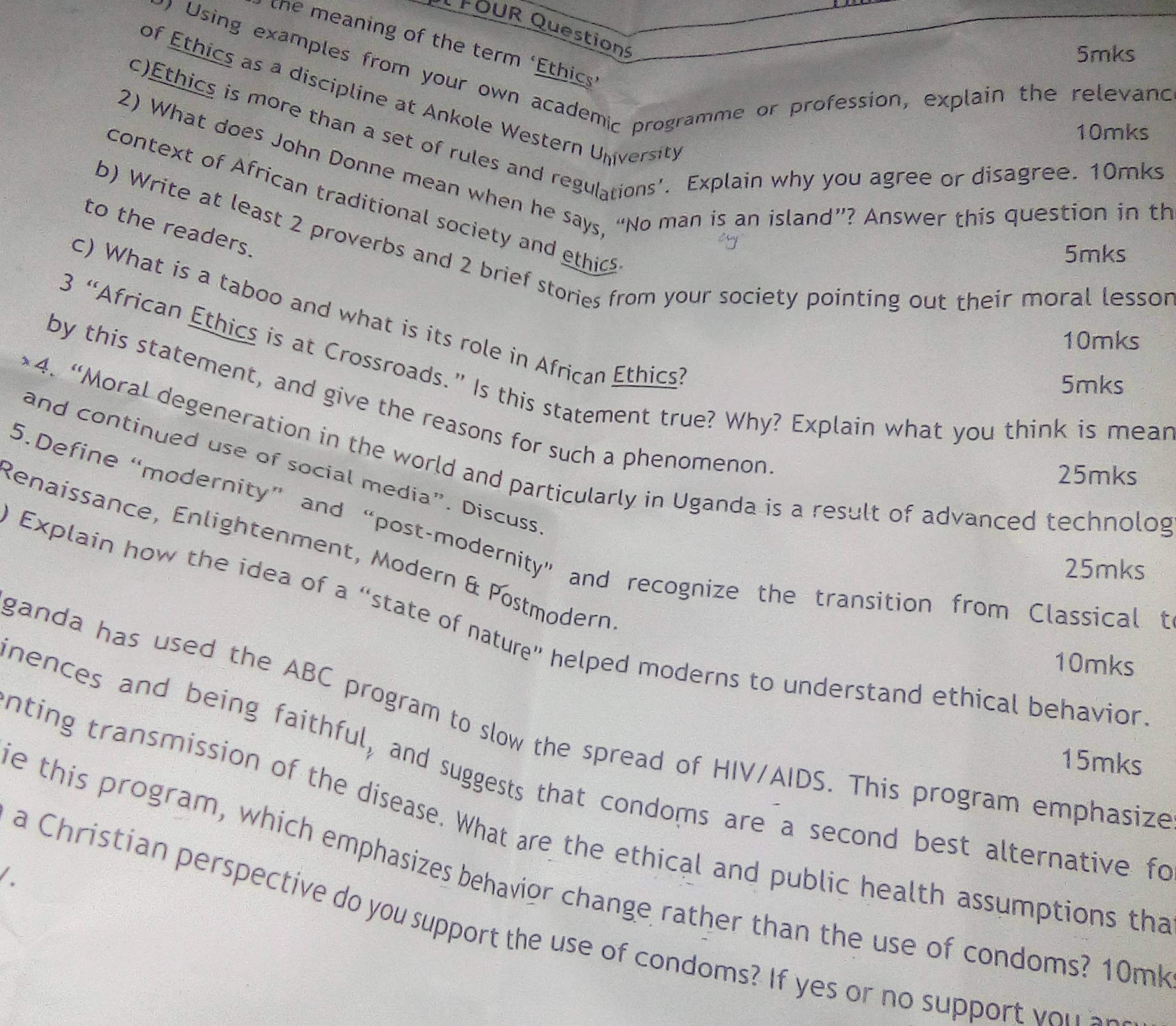 1) Using examples from your own academic | StudyX