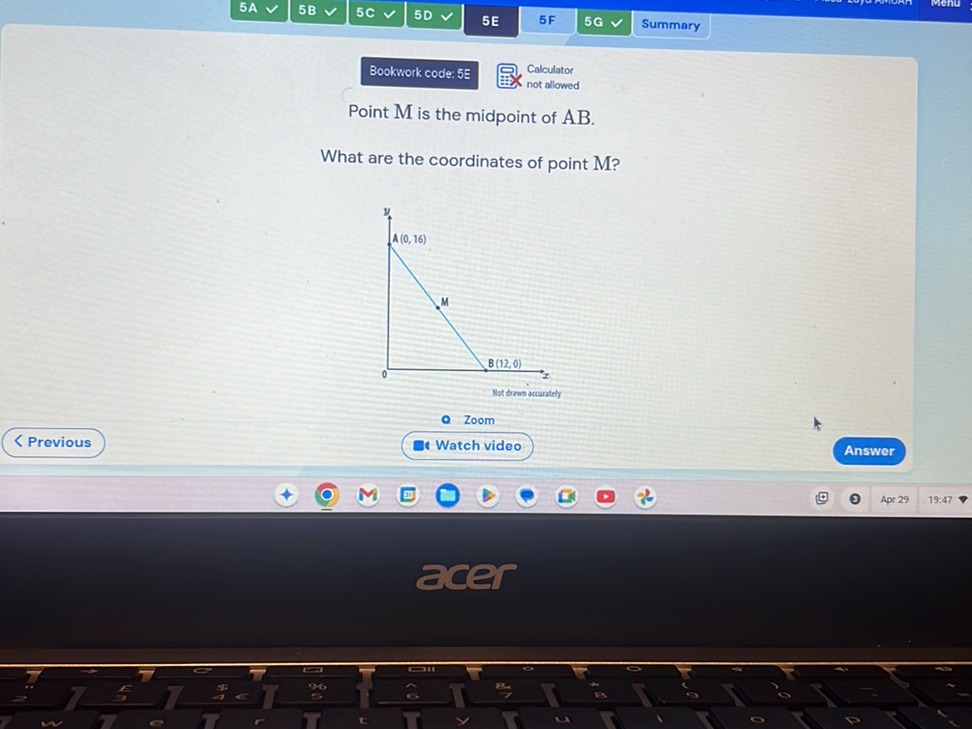 Point M is the midpoint of AB. What are the | StudyX