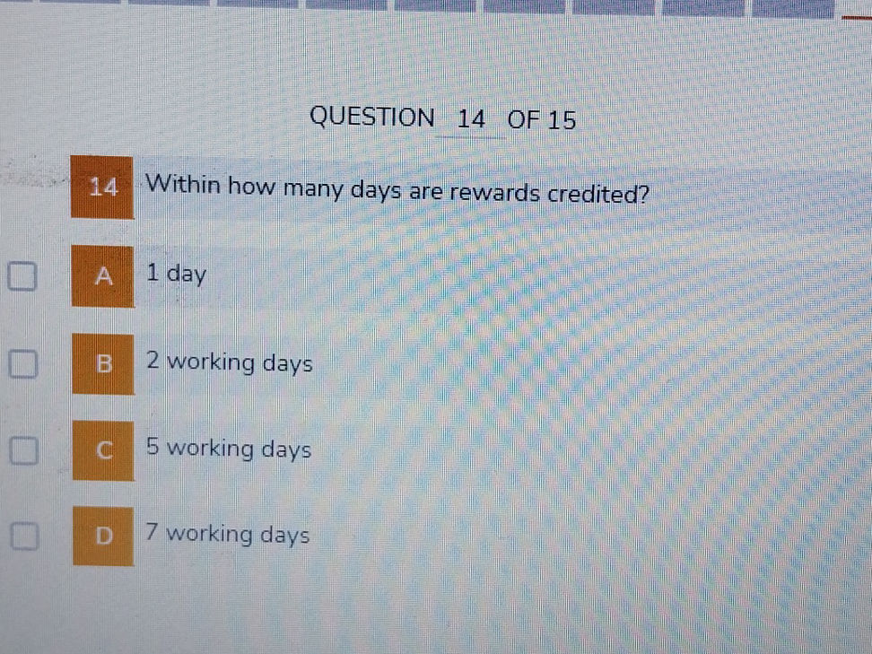 Within how many days are rewards credited? | StudyX