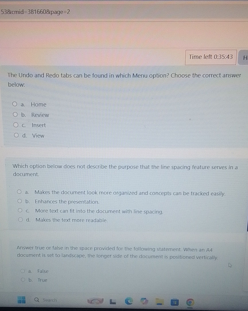 The Undo and Redo tabs can be found in which | StudyX