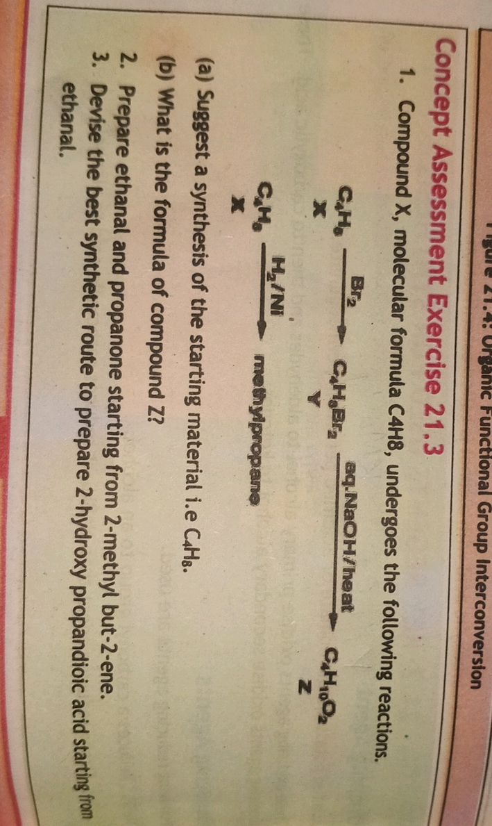Compound X, molecular formula C4H8,